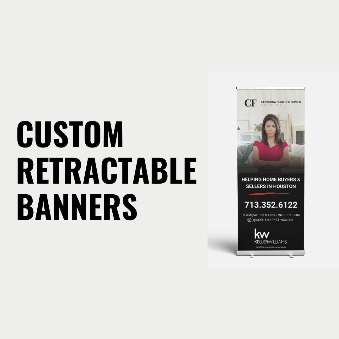 Custom Designed Retractable Banner – Agent Marketing Desk
